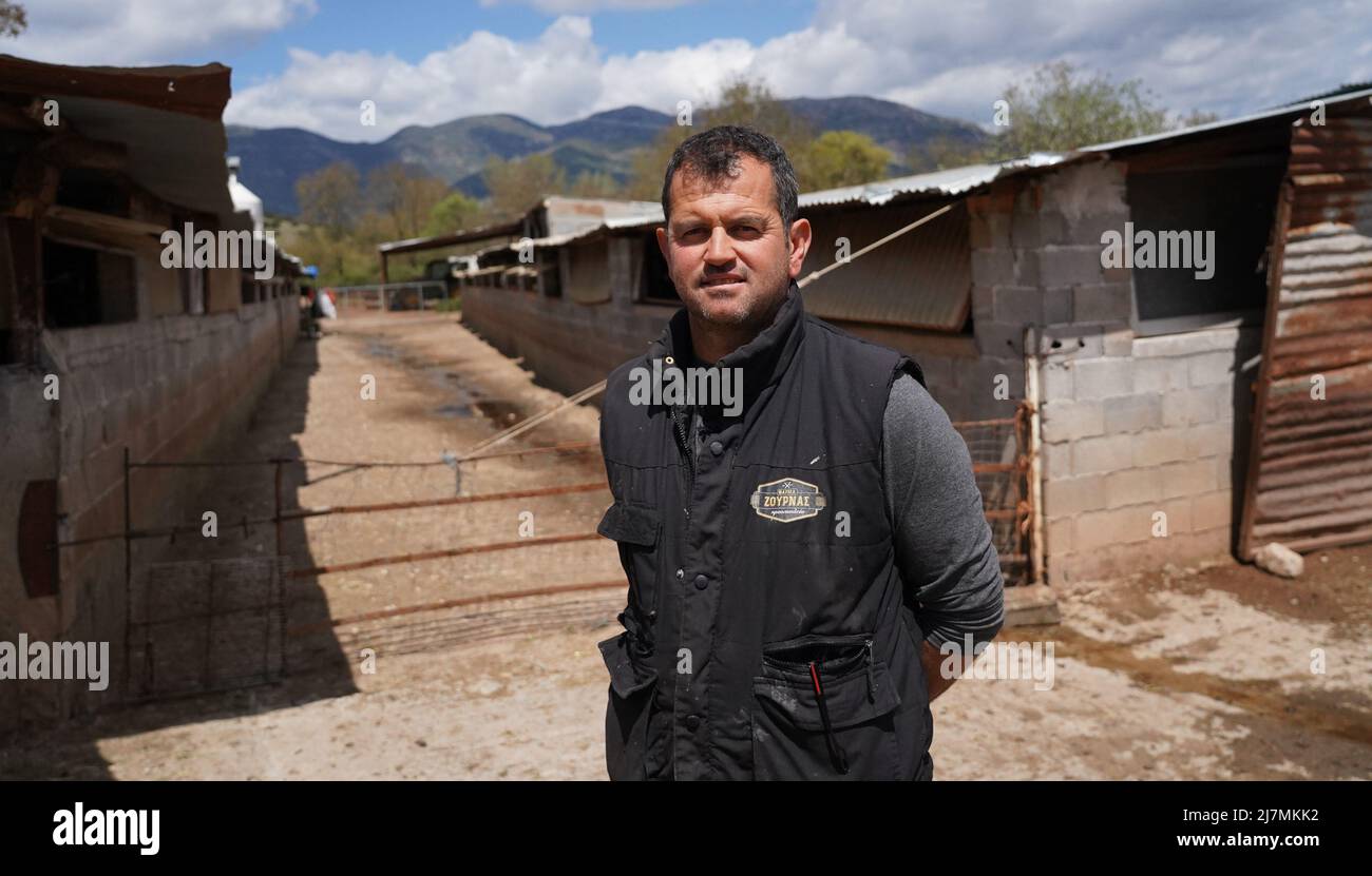 Kleitoria, Kleitoria village in southern Greece. 20th Apr, 2022 ...