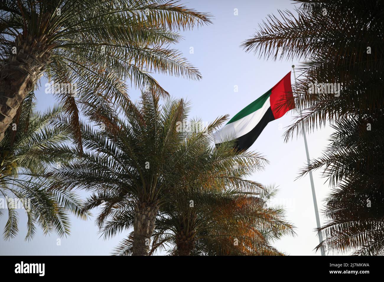 Emirates flag pole hi-res stock photography and images - Alamy