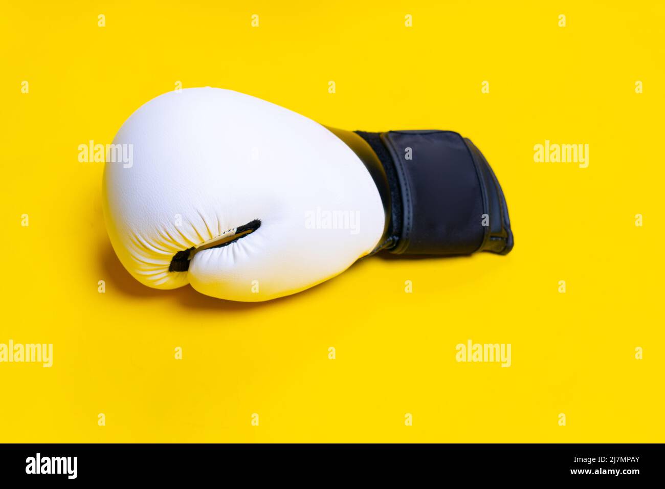 Space blue kettlebell yellow isolated ackground fitness iron health ...