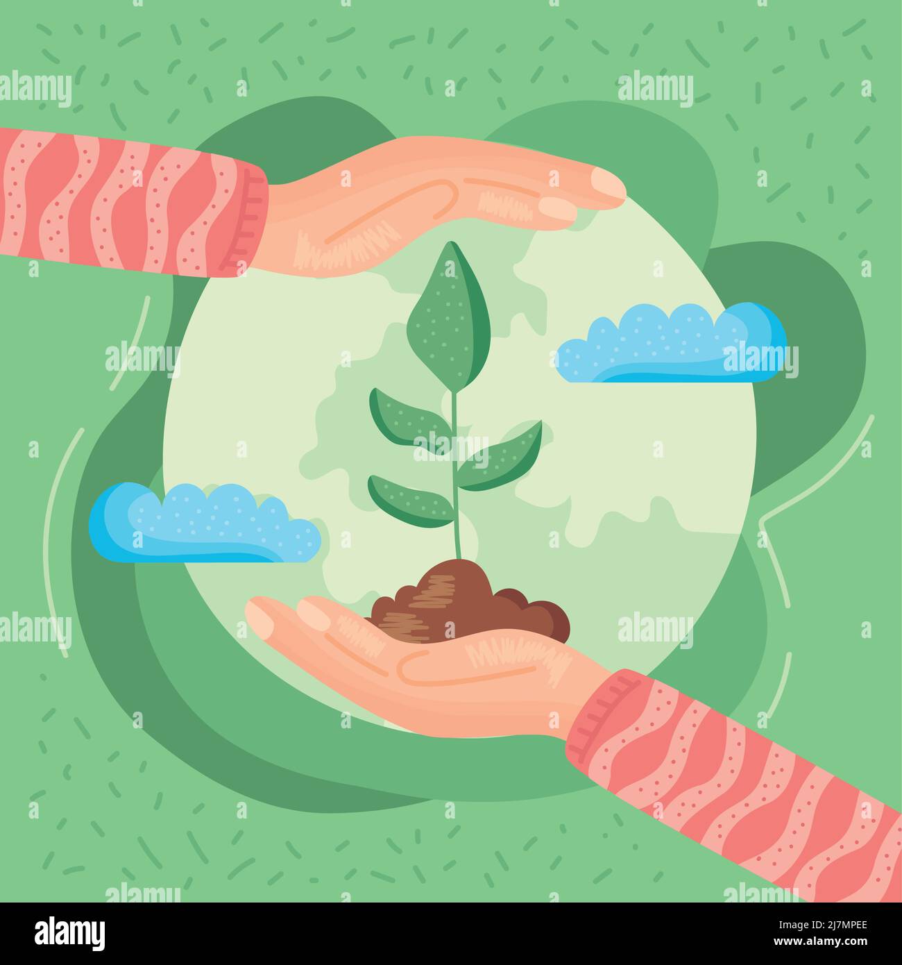 hands protecting plant ecology poster Stock Vector Image & Art - Alamy