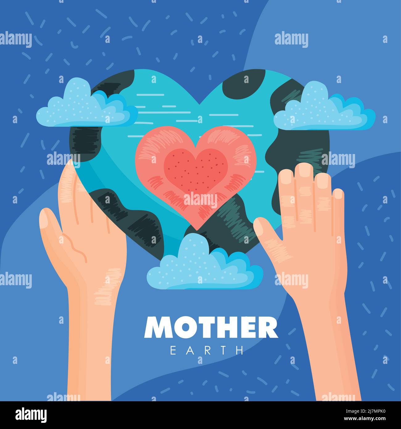mother earth lettering poster with hands Stock Vector Image & Art - Alamy