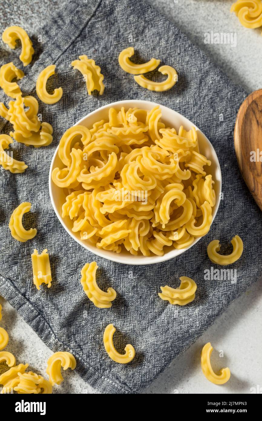 Dry Organic Cascatelli Pasta in a Bowl Stock Photo - Alamy