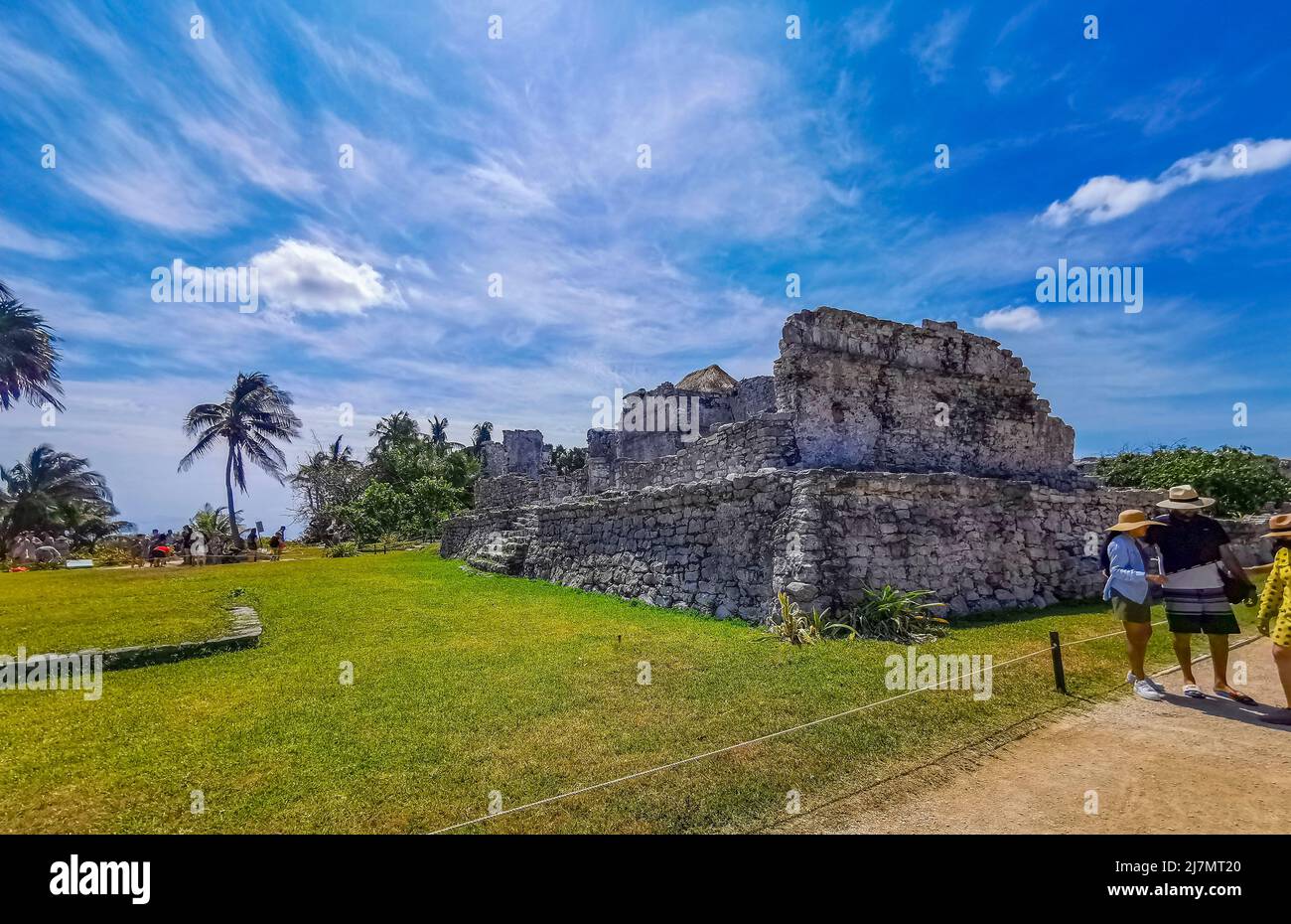 Tulum Mexico 25. March 2022 Ancient Tulum ruins Mayan site with temple ...