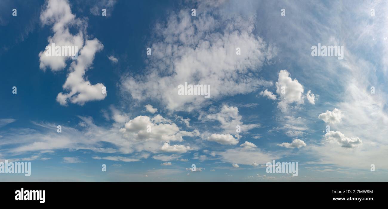Fantastic soft clouds, natural sky composition, wide panorama Stock ...