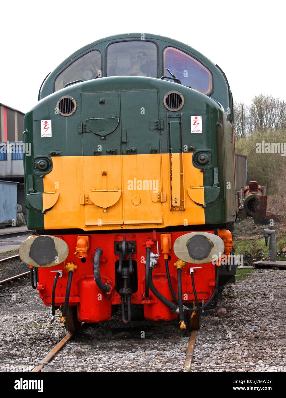 The Front of a Powerful Diesel Railway Engine Stock Photo - Alamy
