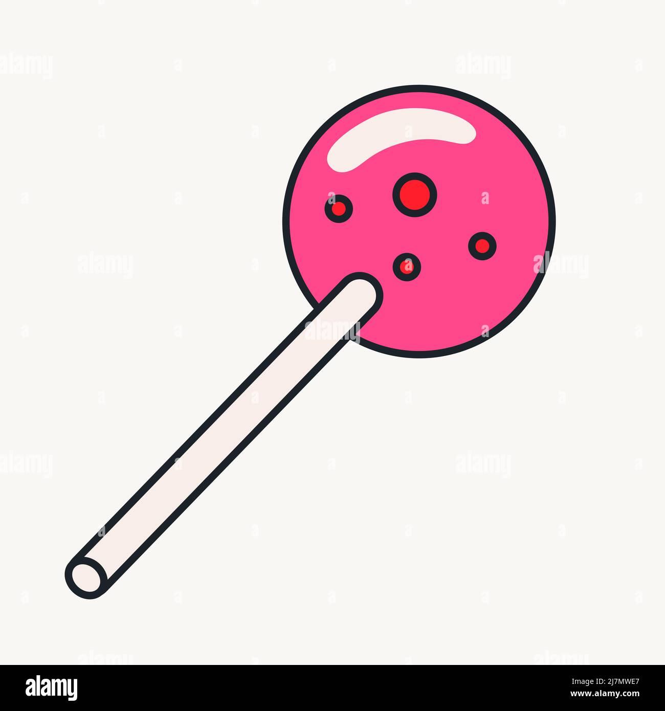 Cartoon vector funny cute Comic characters, lollipop Stock Vector Image ...