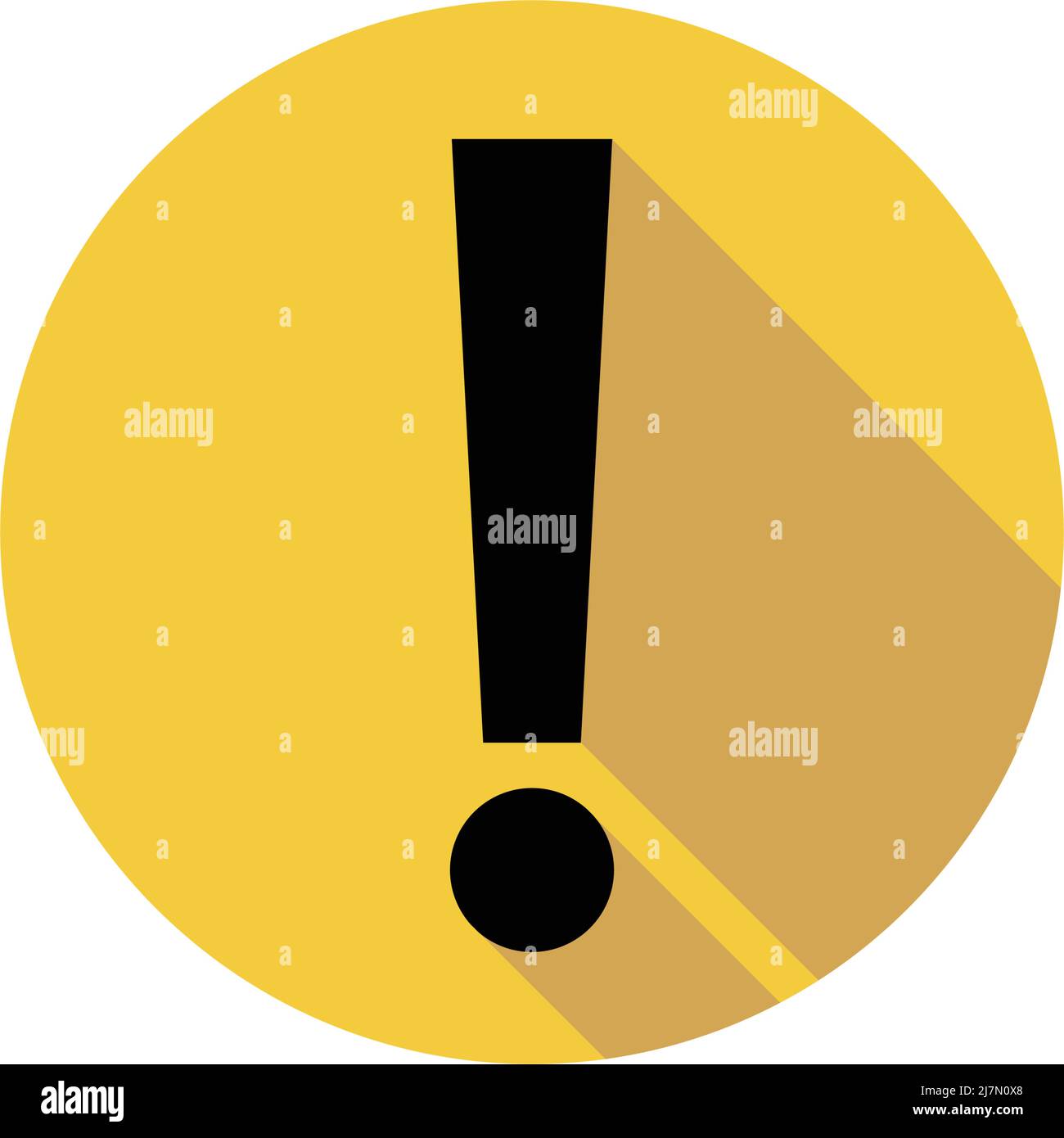 Modern caution and warning icon. Exclamation mark icon. Editable vector ...