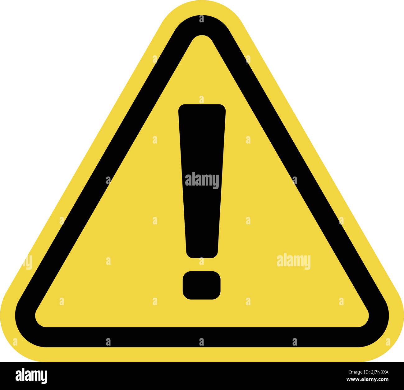 Triangle caution or warning icon. Exclamation vector. Editable vector ...