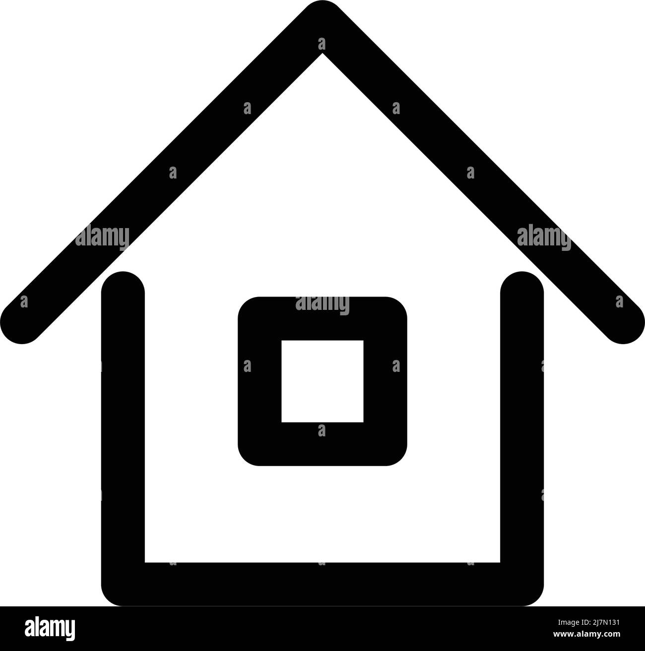 A simple house icon. Vectors about houses. Editable vector Stock Vector ...