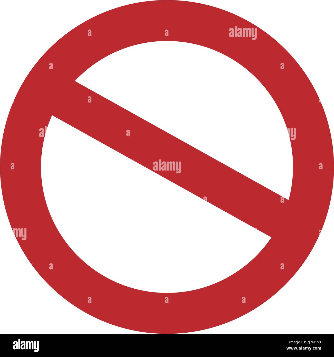 Prohibition or regulation. Stop sign. Editable vector Stock Vector ...