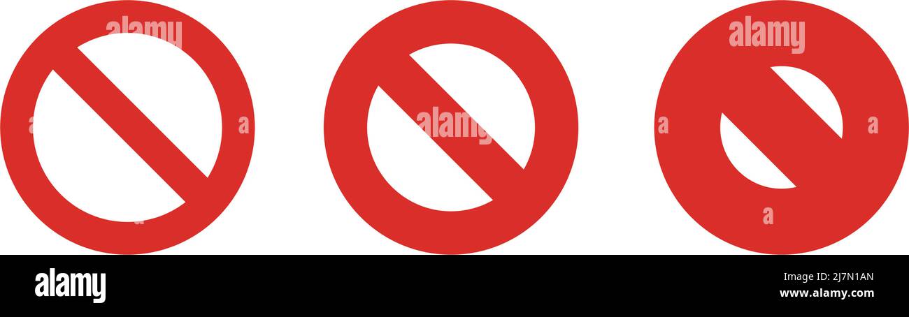 Stop sign icon set. Editable vector Stock Vector Image & Art - Alamy