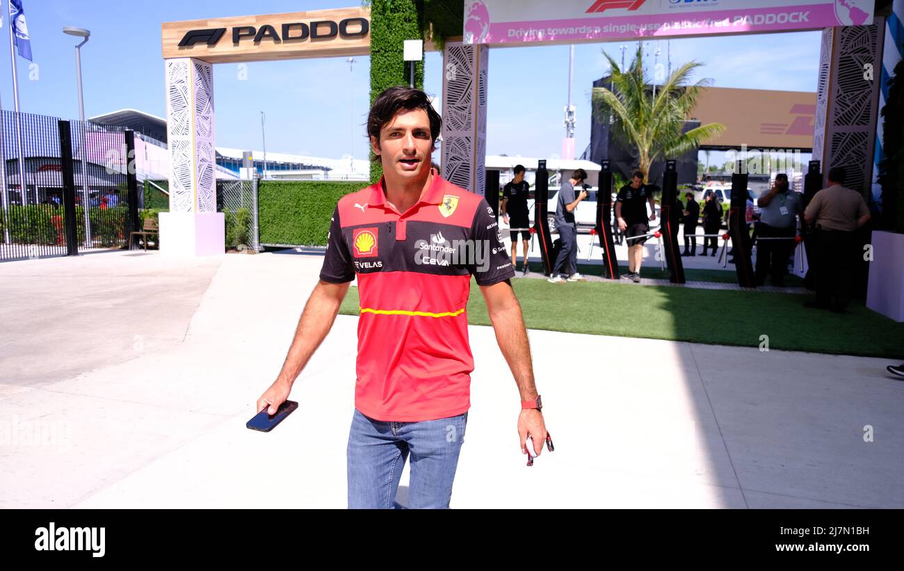 May 6th, 2022: Carlos Sainz, Team Ferrari driver #55 during the Formula ...