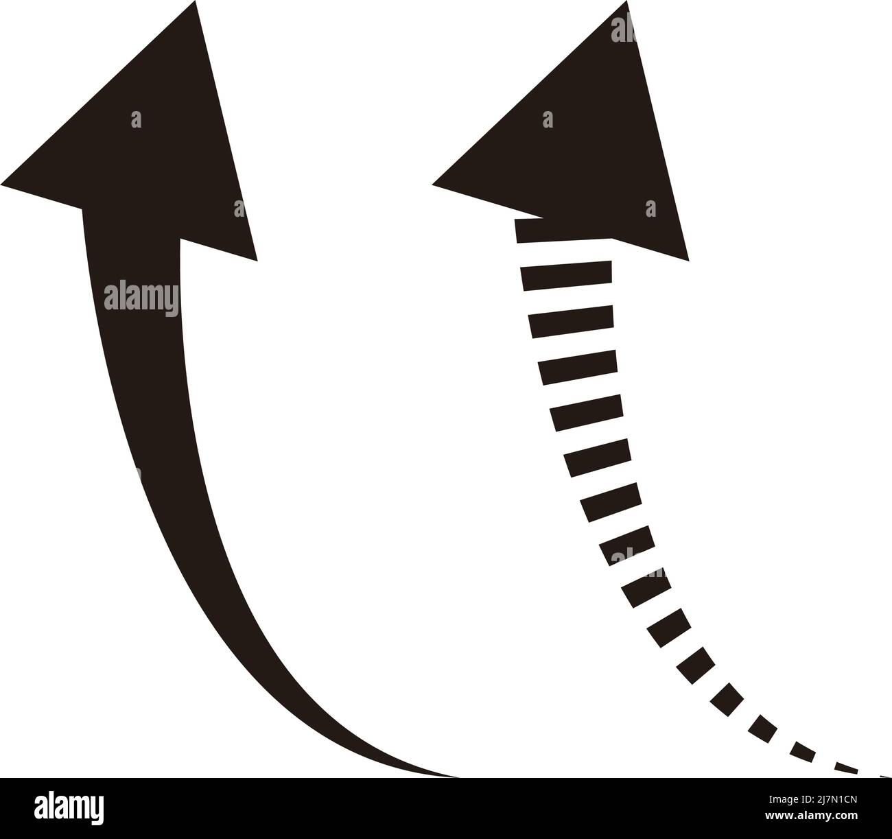 A set of icons for an ascending arrow. Editable vector Stock Vector ...