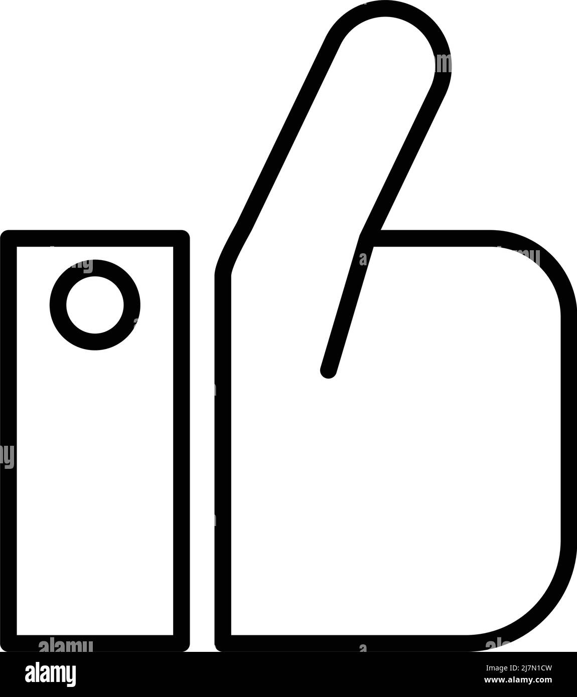 Simple icon with thumbs up. Editable vector Stock Vector Image & Art ...