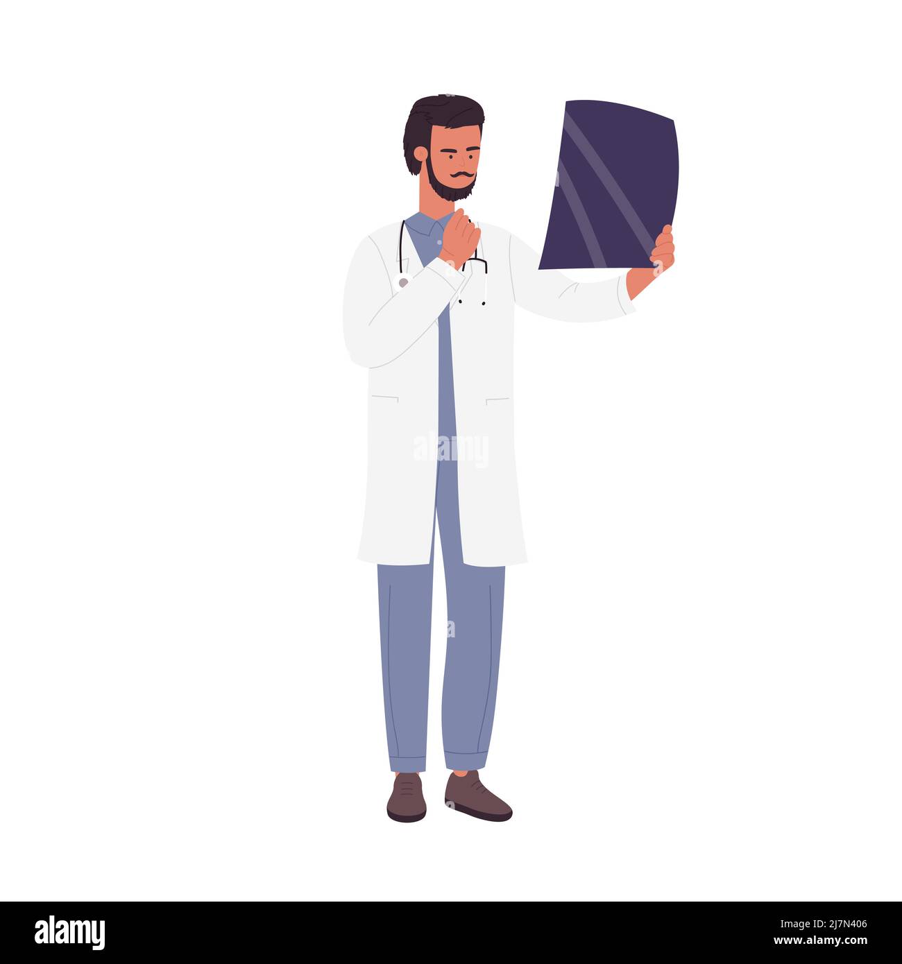 Doctor examining patient analysis. Medical treatment, hospital worker ...