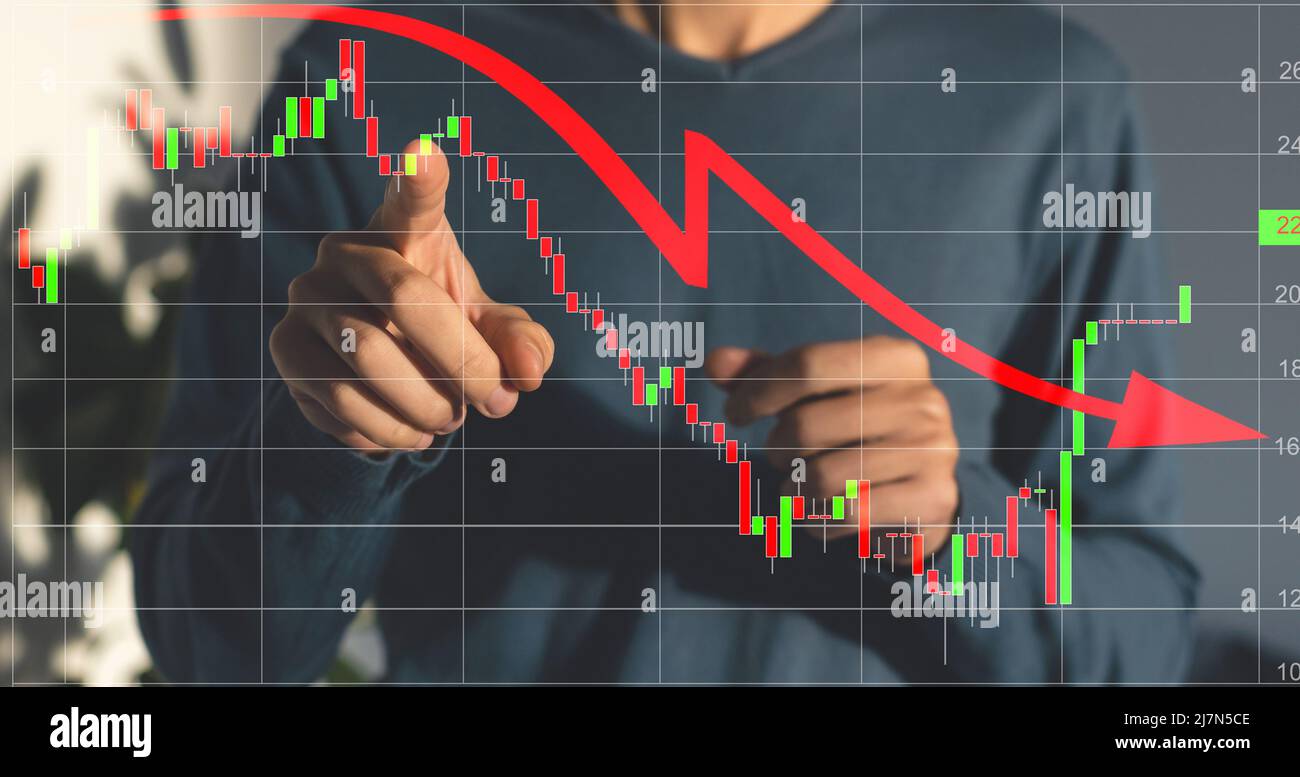 Trader stock market worried hi-res stock photography and images - Alamy