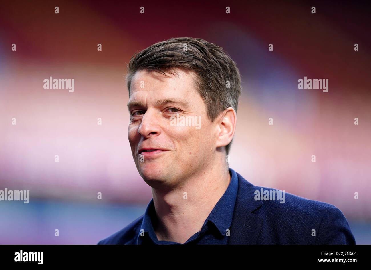 Sky Sports reporter Patrick Davison ahead of the Premier League match ...