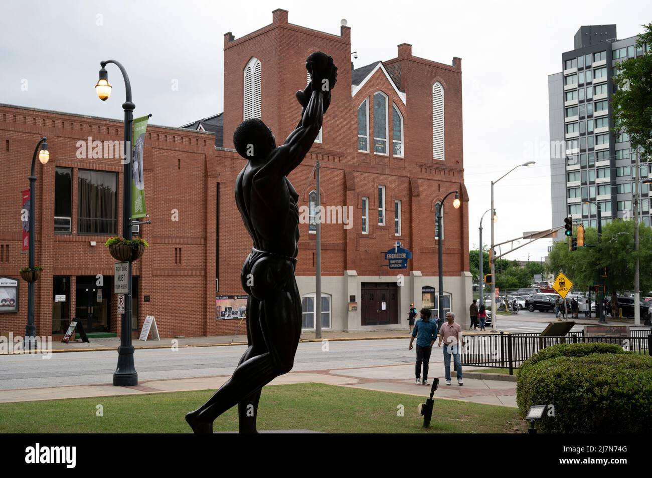 Atlanta, GA, USA. 7th May, 2022. The Behold Monument at the Martin ...