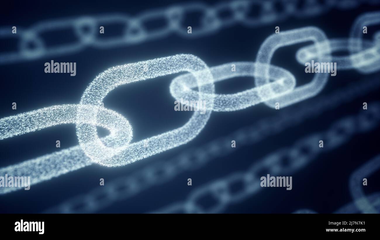 Digital chain made with binary data representing cryptocurrency Stock Photo - Alamy