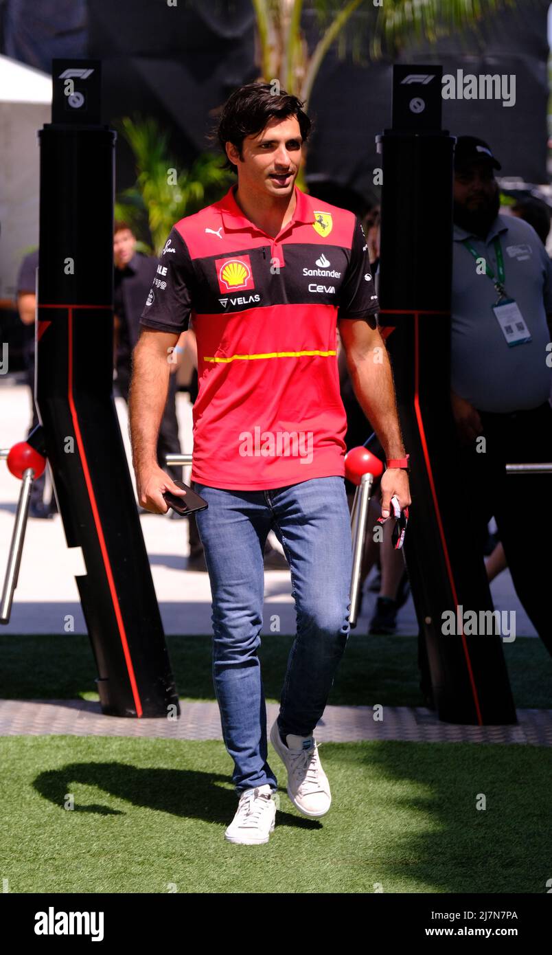 May 6th, 2022: Carlos Sainz, Team Ferrari driver #55 during the Formula ...