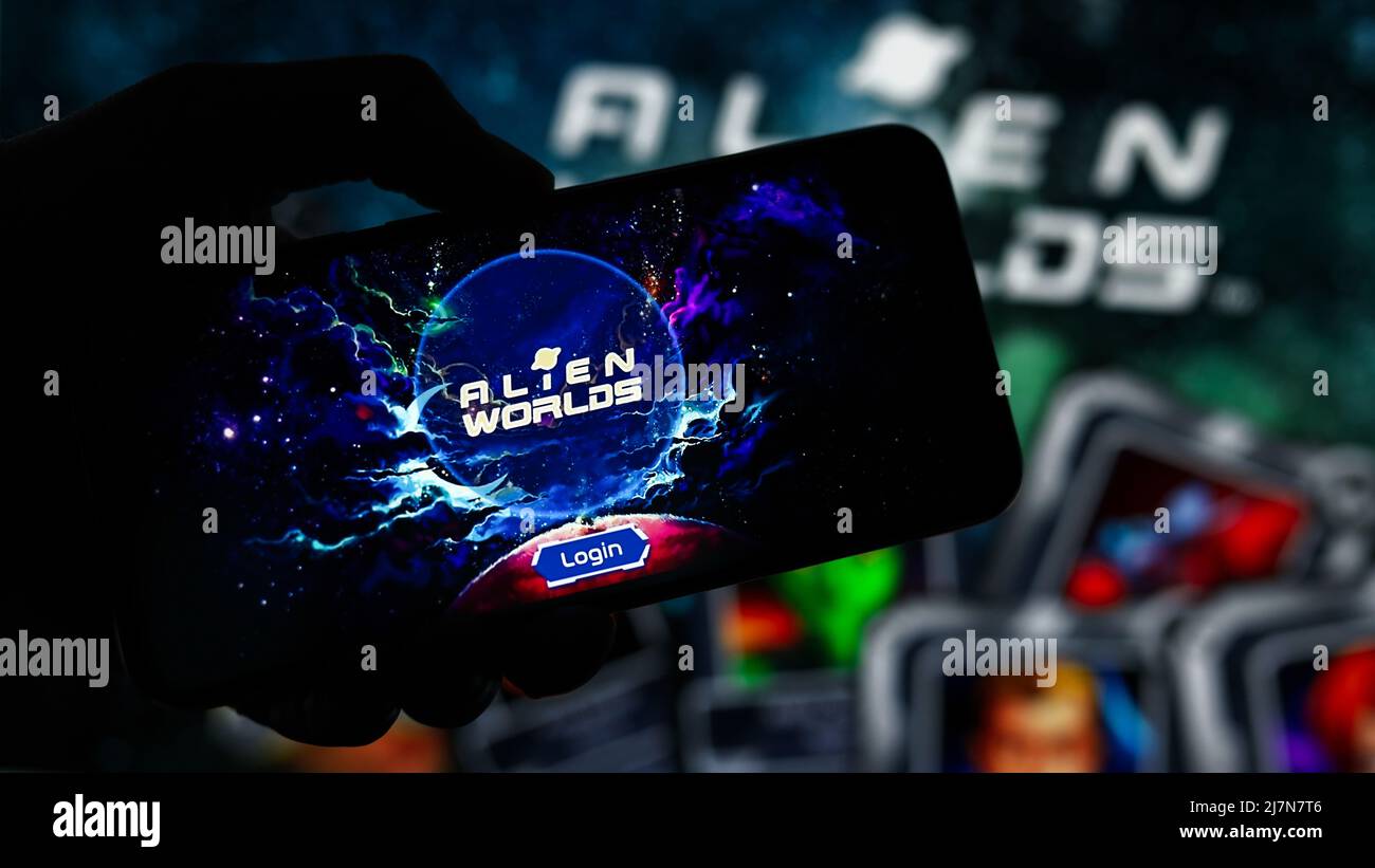 Alien Worlds editorial. Illustrative photo for news about Alien Worlds ...