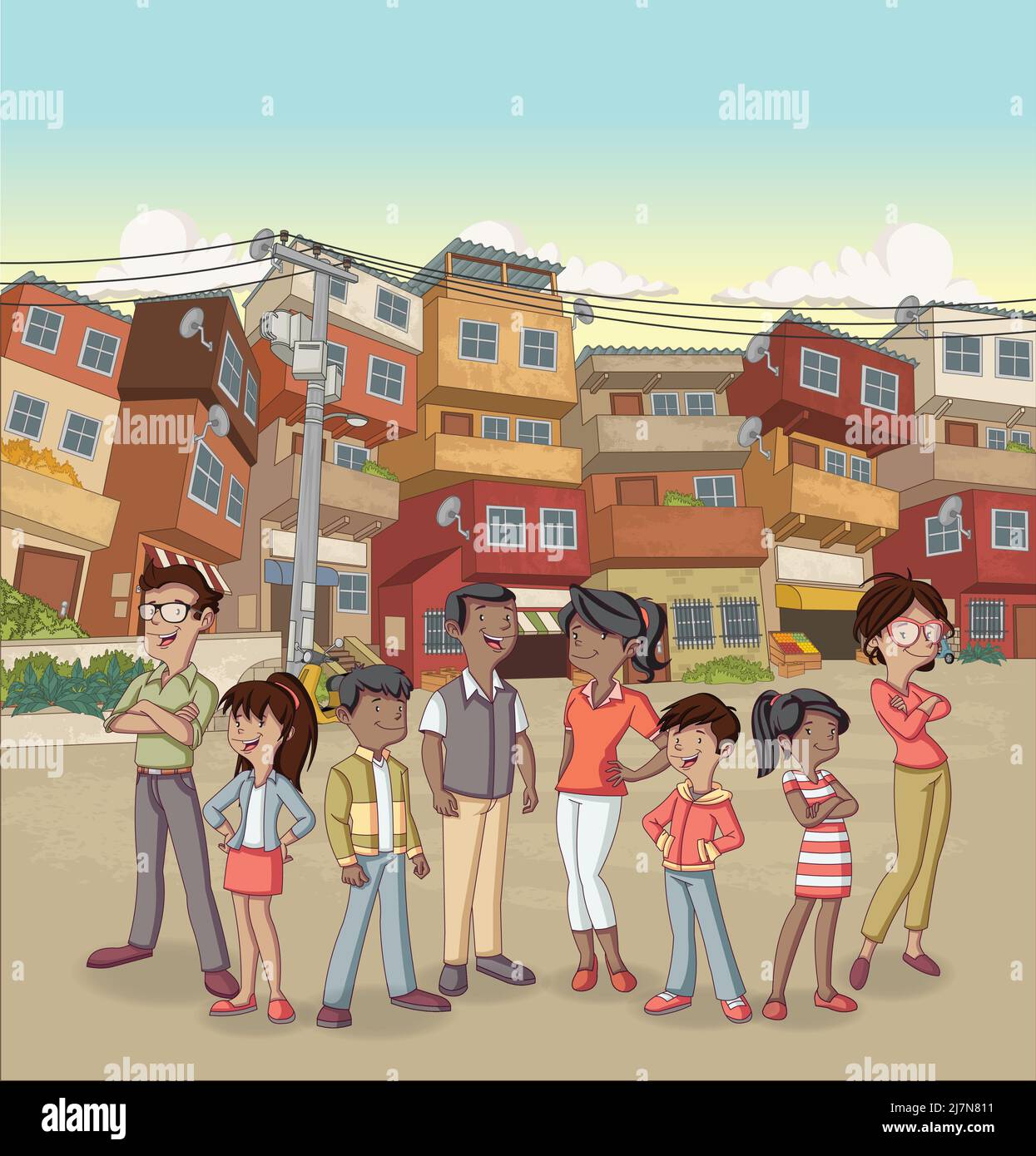 India street black Stock Vector Images - Alamy