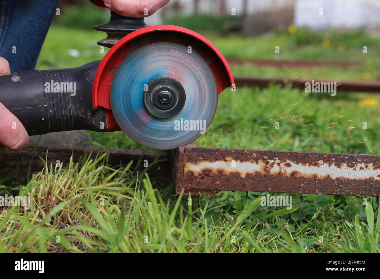 Rotating grinding wheel hi-res stock photography and images - Alamy
