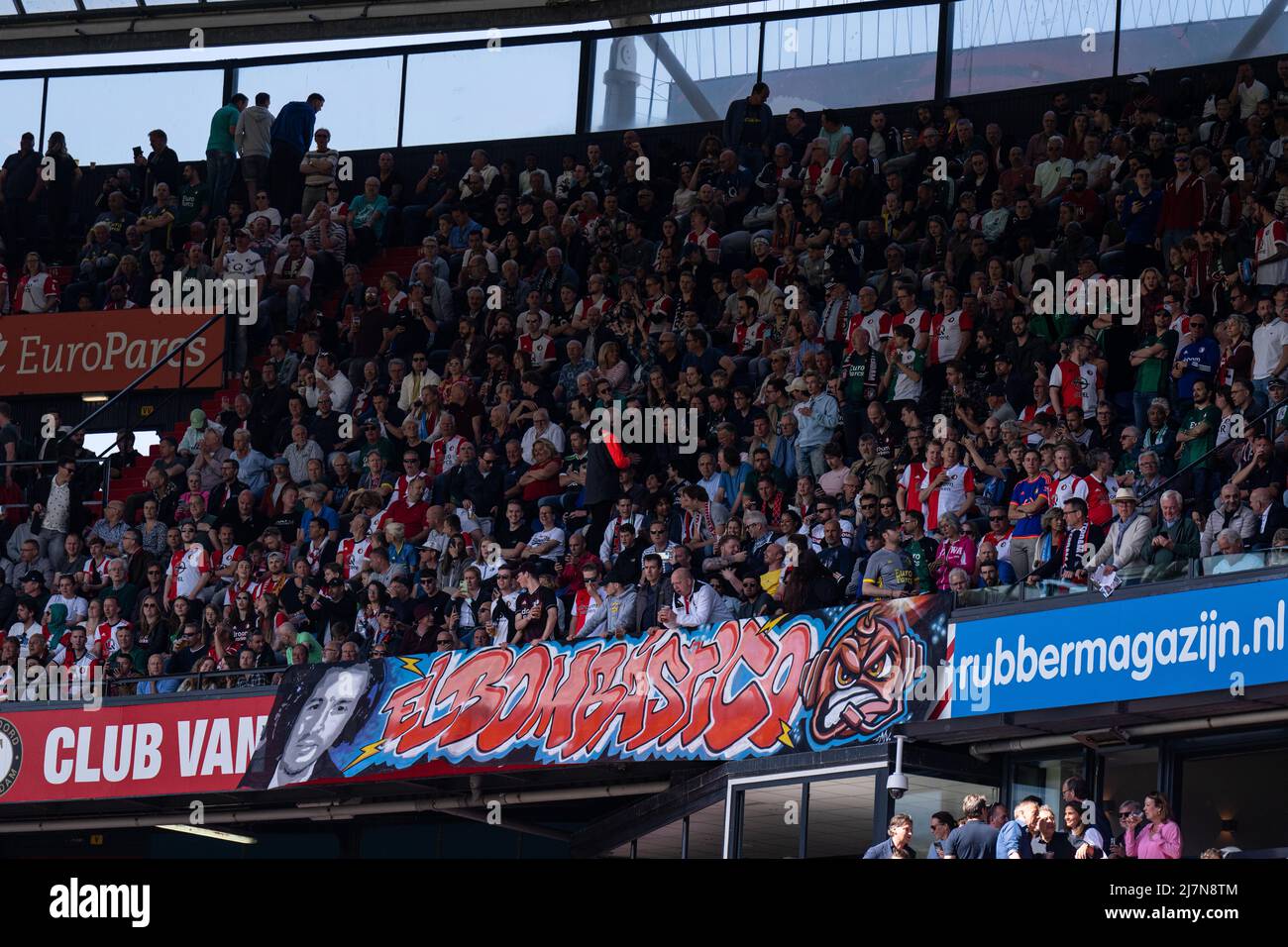 Rotterdam - Feyenoord supporters during the match between Feyenoord v ...