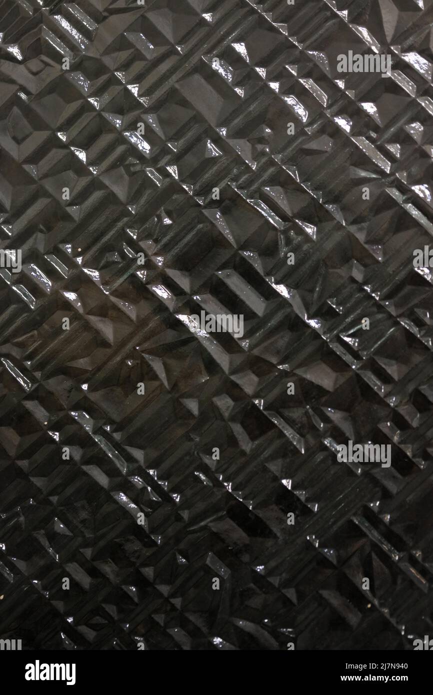 Window rough glass surface abstract close up background modern trendy ...