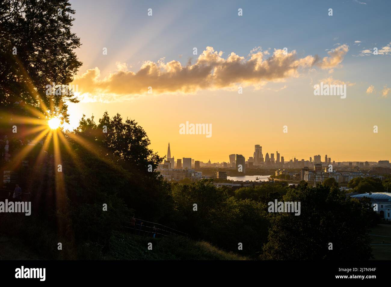 Greenwich sunset hi-res stock photography and images - Alamy