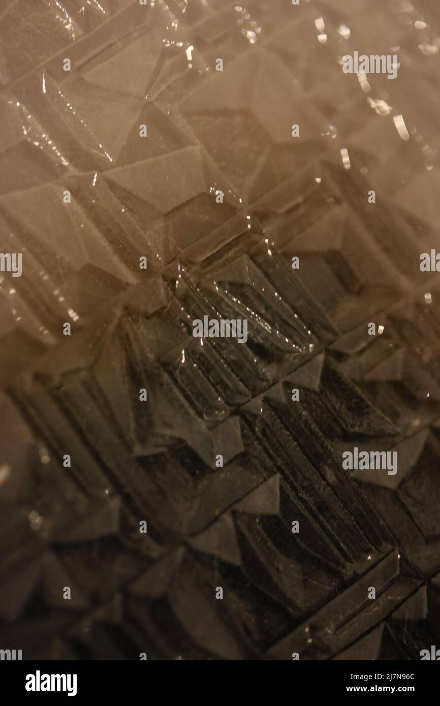 Window rough glass surface abstract close up background modern trendy ...