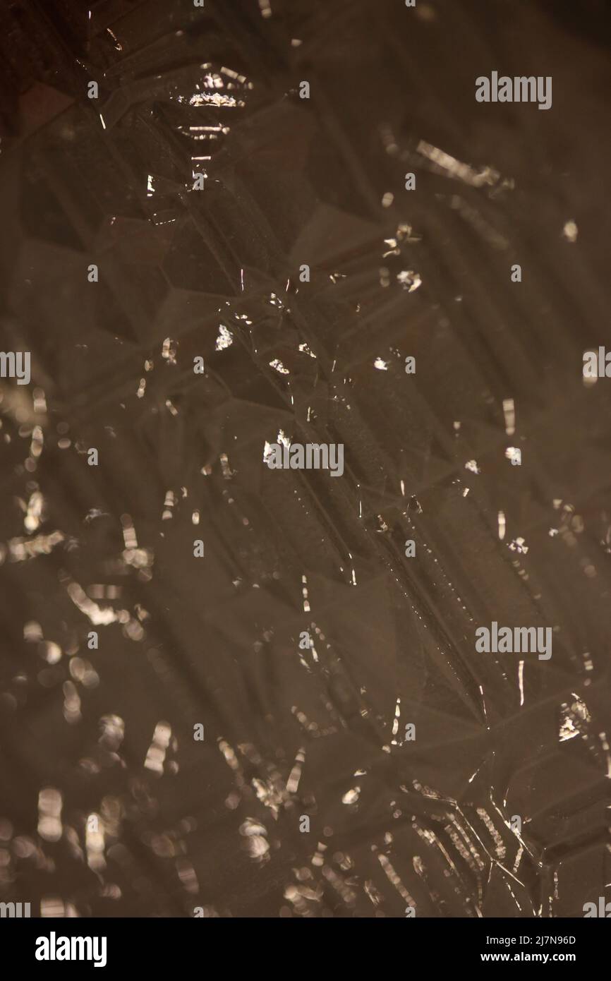 Window rough glass surface abstract close up background modern trendy ...