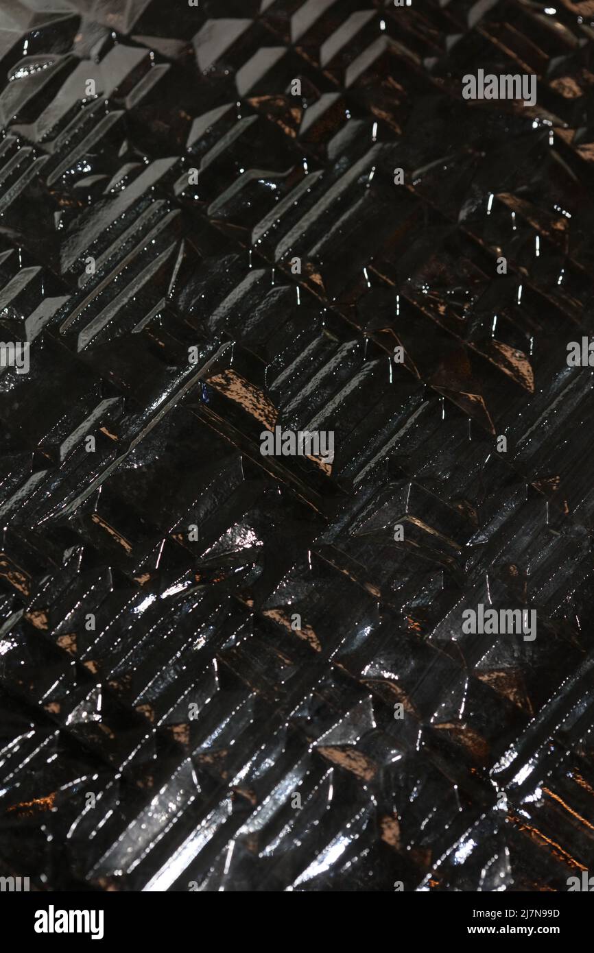 Window rough glass surface abstract close up background modern trendy ...