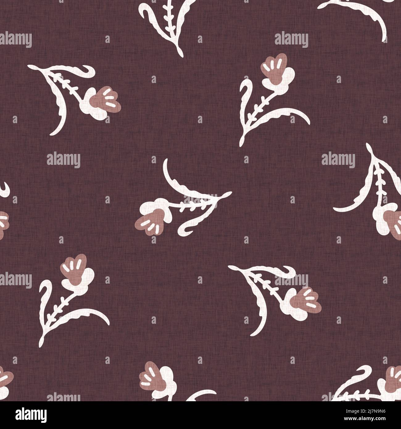 Calm newborn minimal floral seamless pattern. Gender neutral baby ...