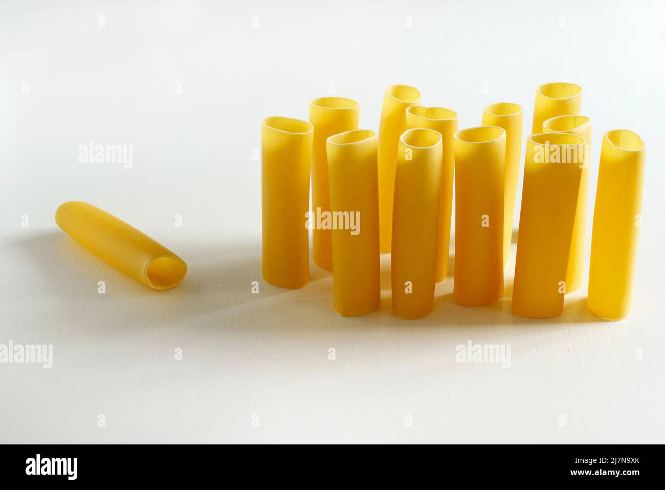 Cannelloni pasta tubes isolated on white background. Italian food Stock ...