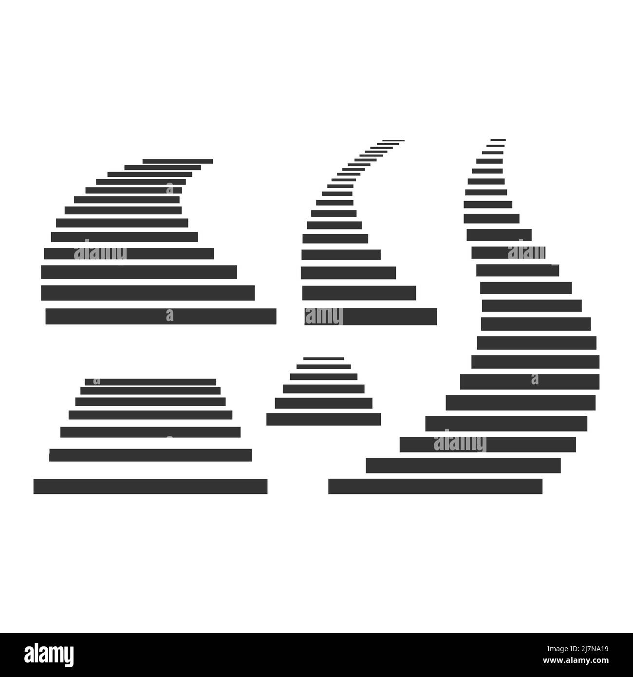 A set of vector stairs leading up, to the exit, to heaven Stock Vector ...