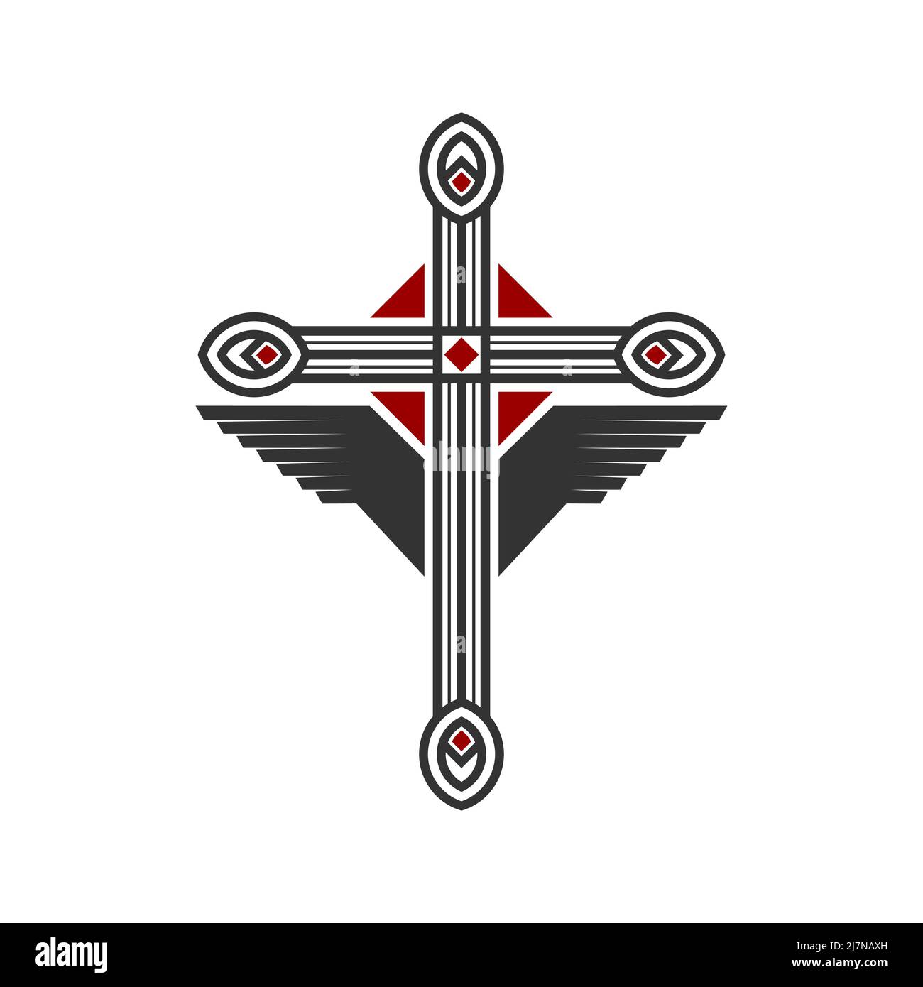 Christian Native American Symbols Set Of Native Americans Ethnic