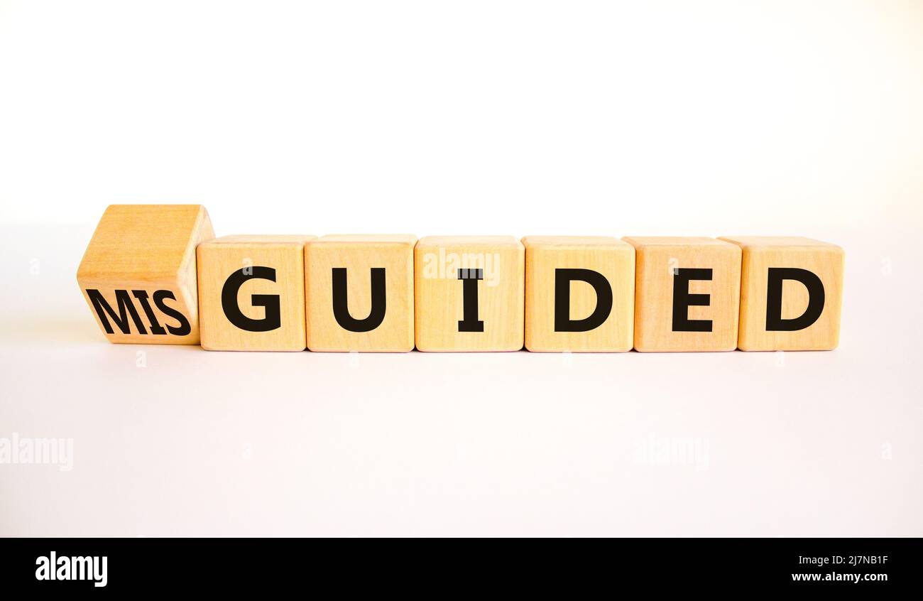 Guided or misguided symbol. Turned wooden cubes and changed the concept ...