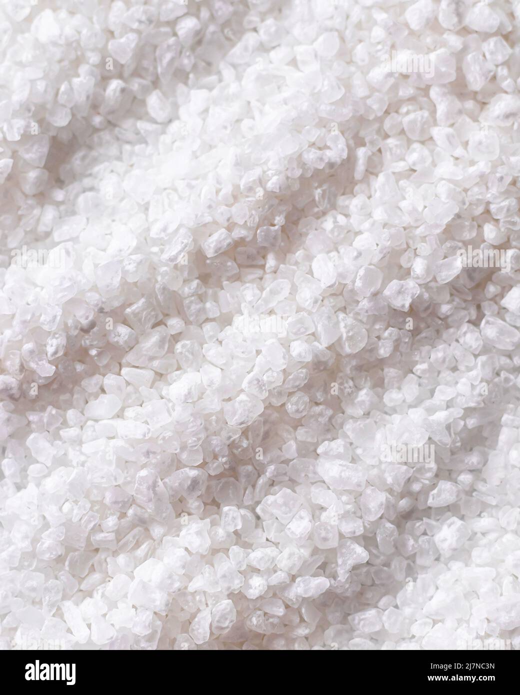 White coarse salt texture background. Top view. Text space Stock Photo ...