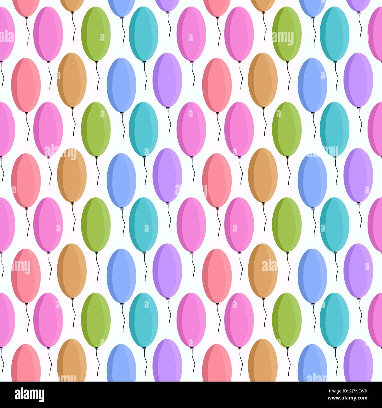 Balloons seamless pattern for kids and gifts and cards and linens and ...