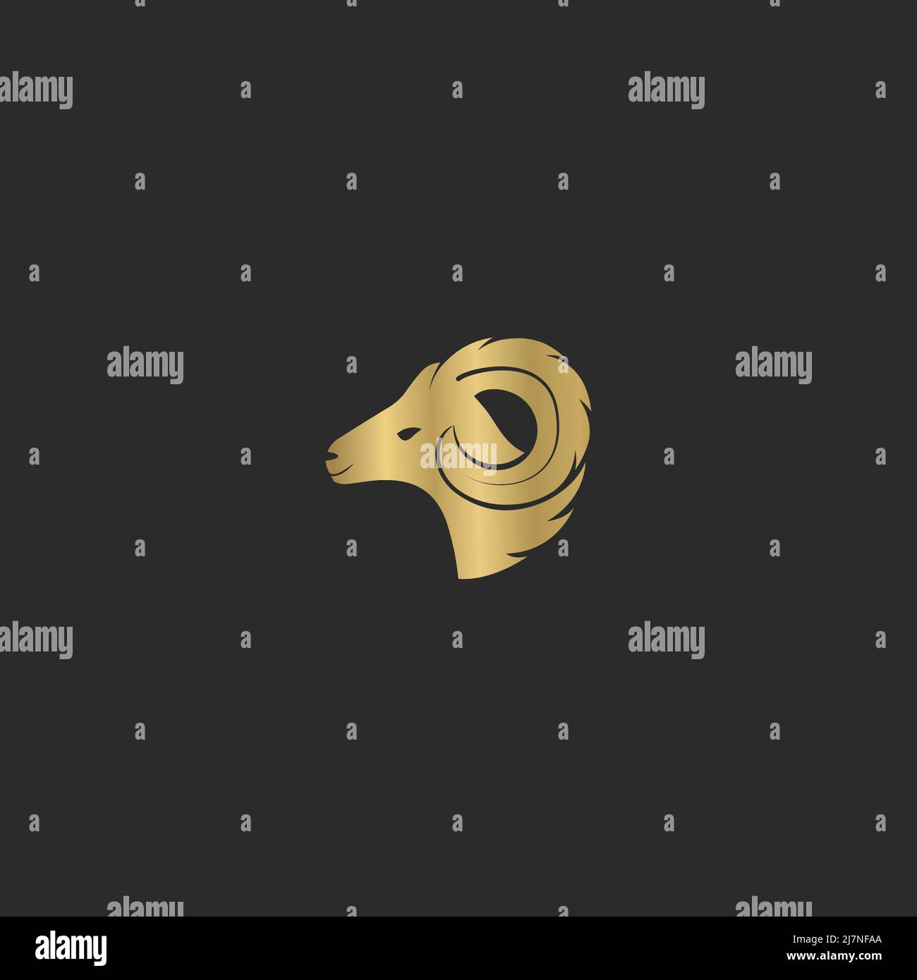Animal ram big horn logo design Stock Vector Image & Art - Alamy