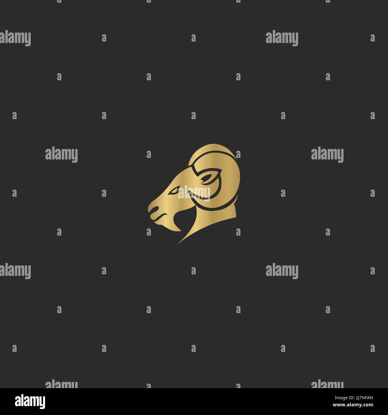 Animal ram big horn logo design Stock Vector Image & Art - Alamy