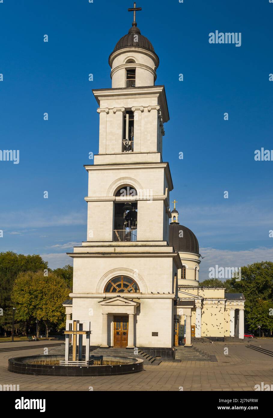 Cathedral of the Christ Nativity in Chisinau in Moldova with belfry ...