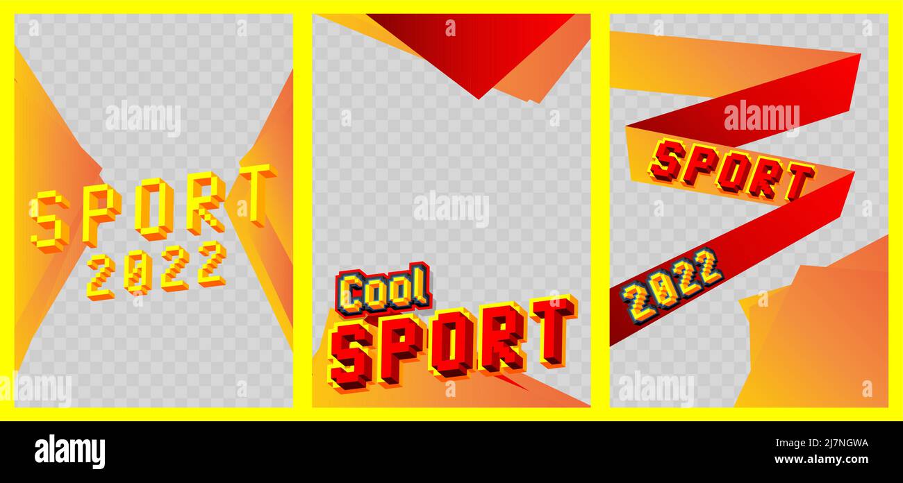 Modern Sport event design for presentations templates with space for ...