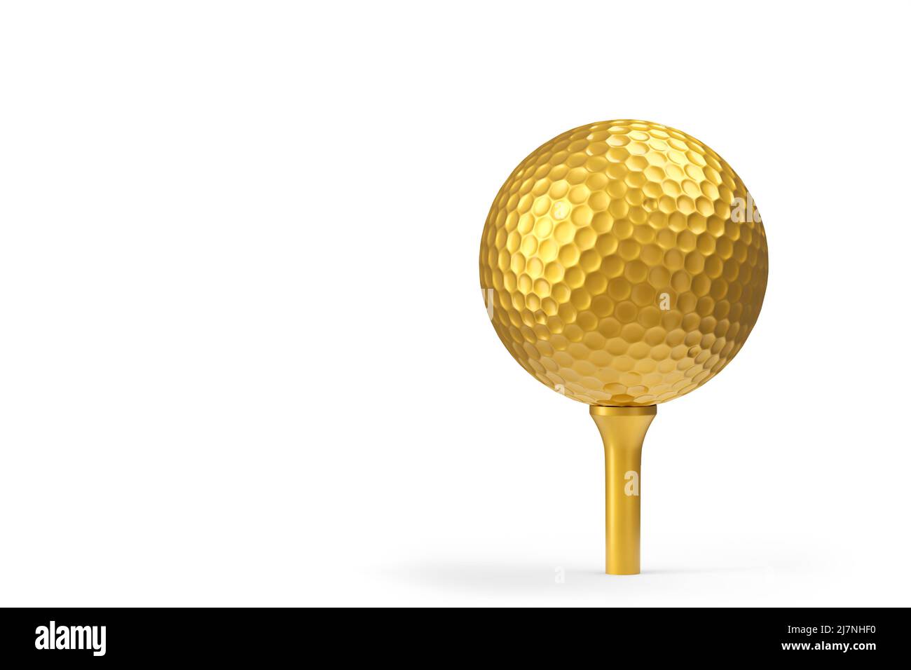 Gold golf tee Cut Out Stock Images & Pictures - Alamy