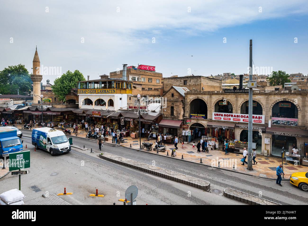 Sanliurfa, Turkey - May 2022: Sanliurfa old town city center street ...