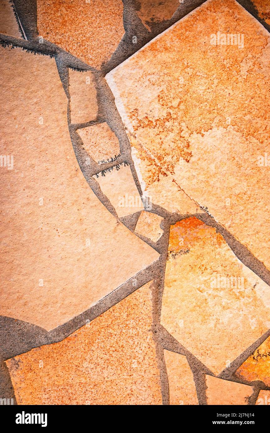 abstract background detail of stone cladding from broken stone Stock ...