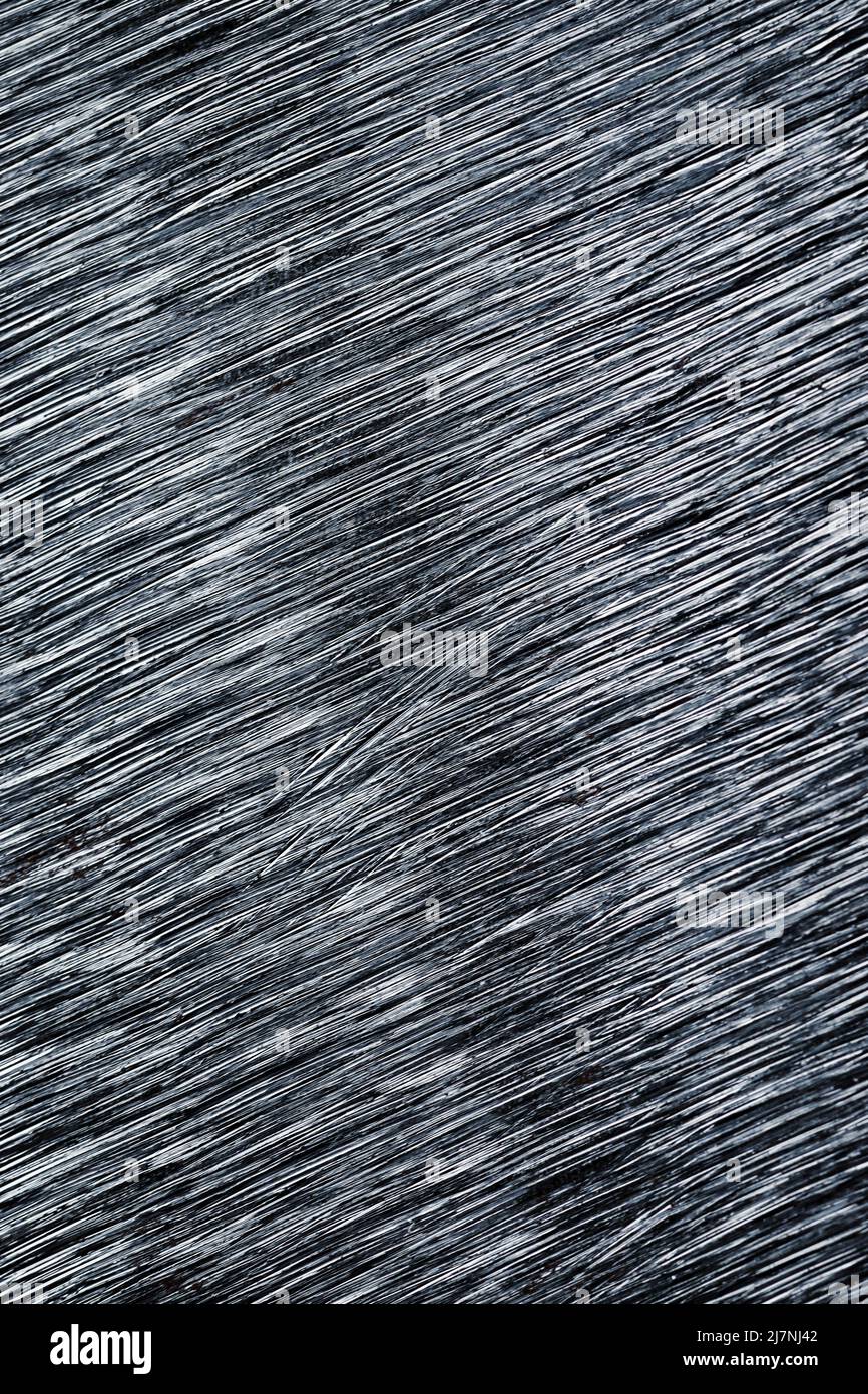 abstract background Detail of thick grooves on brushed iron Stock Photo ...