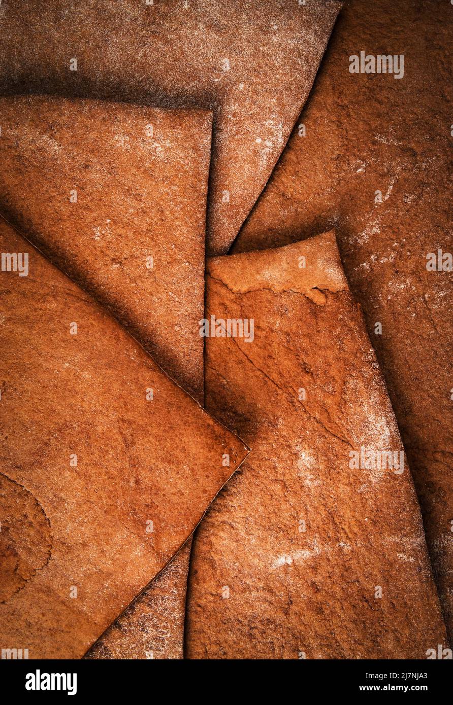 food background detail on scattered honey baked plate Stock Photo - Alamy