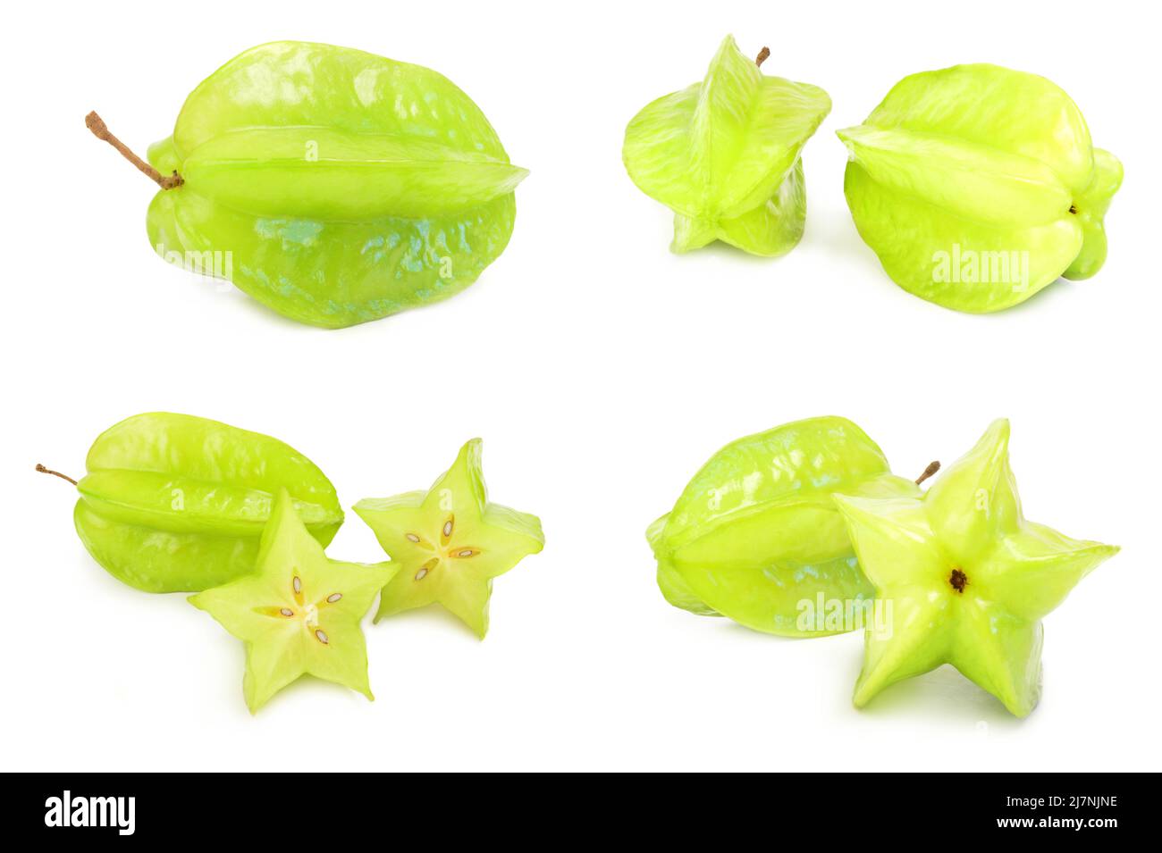 Group of star apple isolated on a white background with clipping path ...